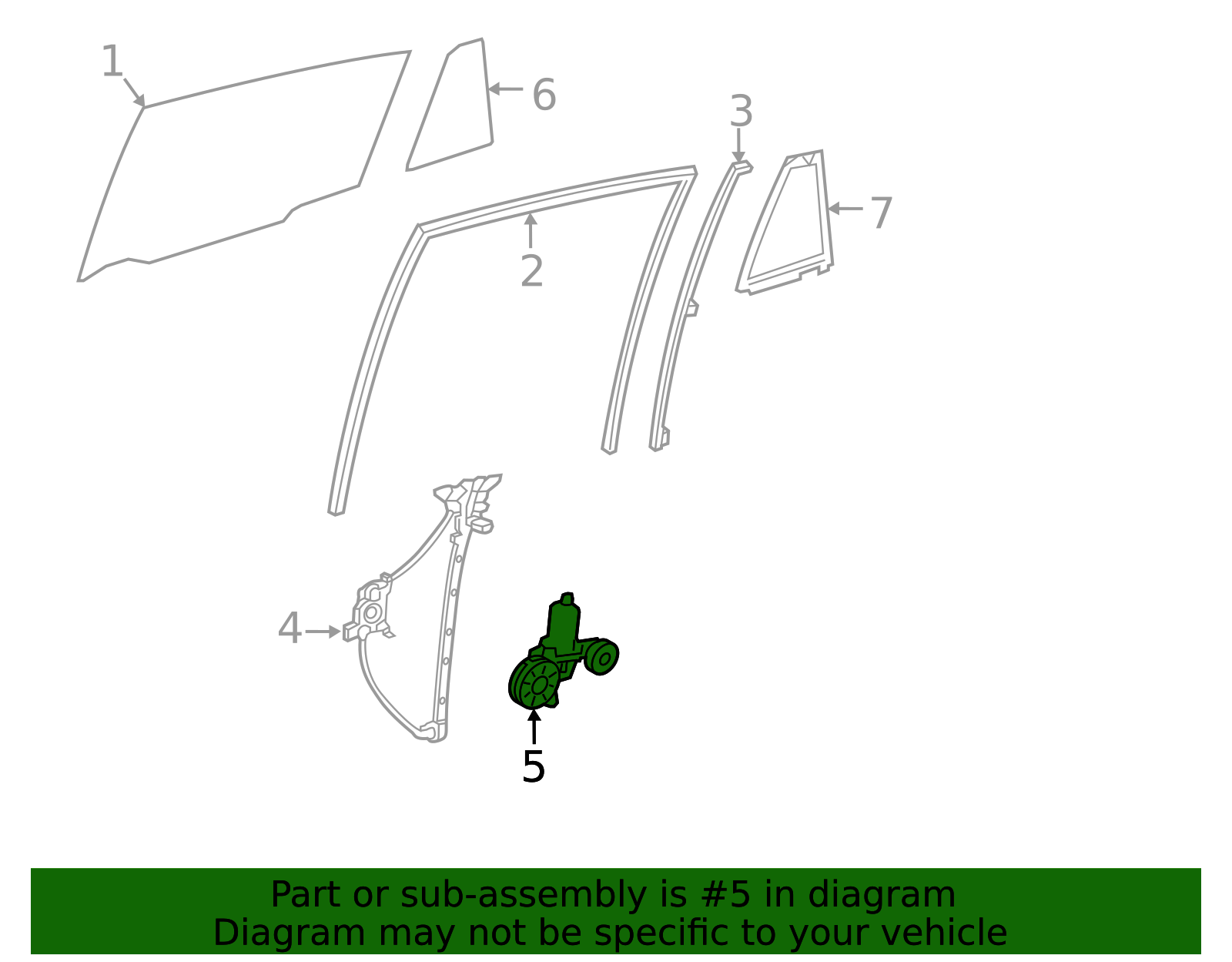 2019-2024 Toyota Window Motor 85710-0R020 | Toyota Parts Center