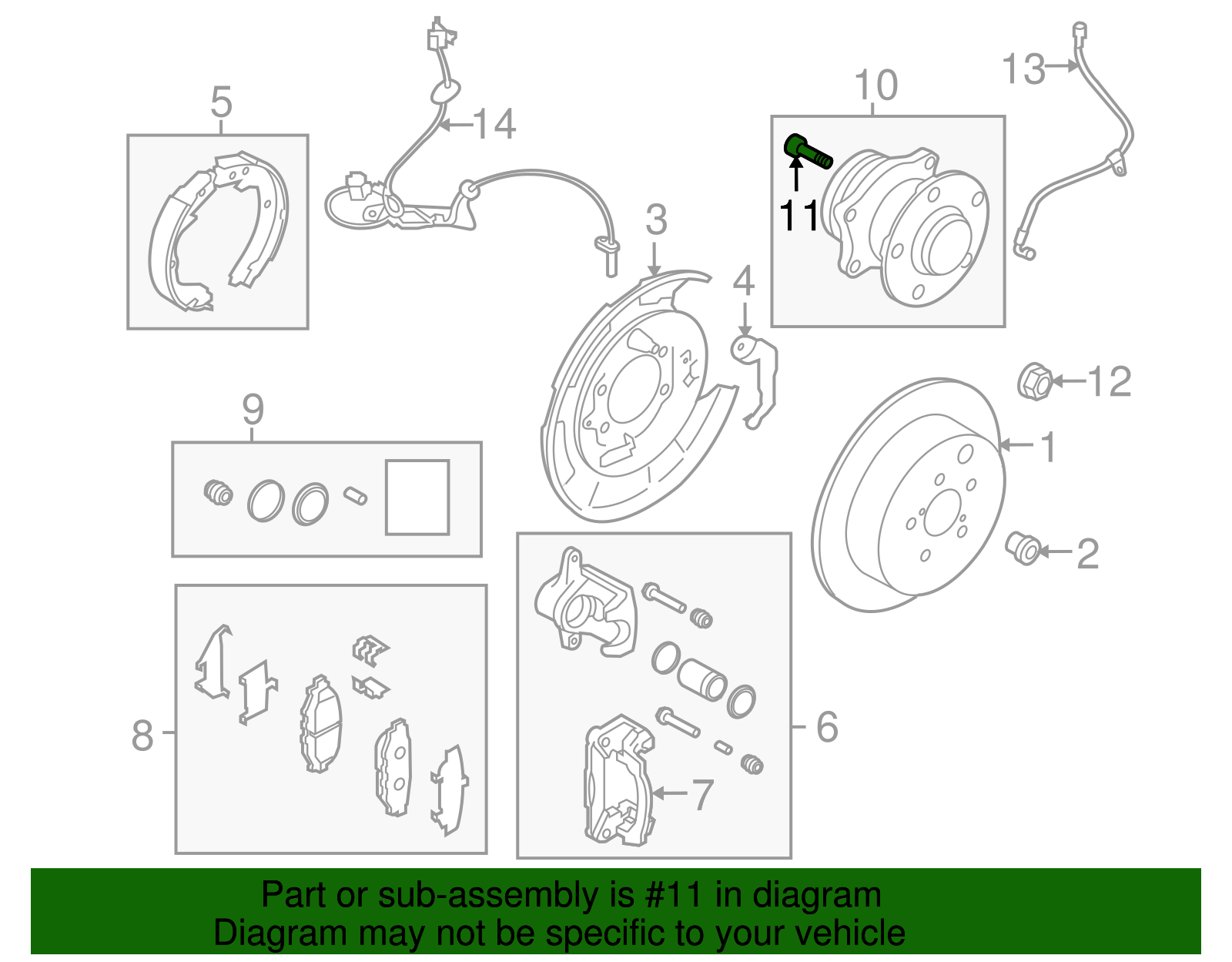 2005-2025 Subaru Wheel Stud 28365FE001 | Buy Subaru Parts Online