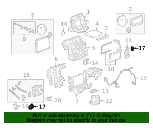 2019-2023 GM Heating and Air Conditioning Panel Mode Door Actuator ...