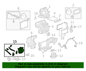 2019-2023 GM HVAC Heater Mode Door Lever 84837078 GM | GMPartsDirect.com