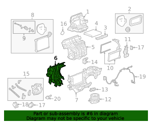 2019-2023 GM Heater and Air Conditioning Evaporator Module Cover ...