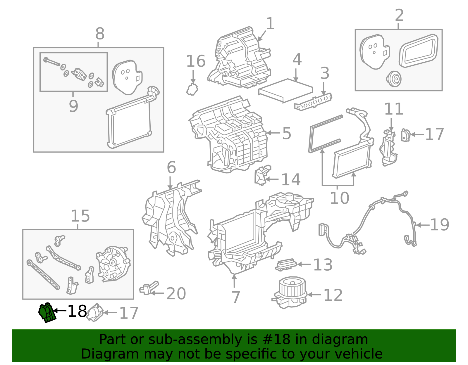 84152566 - Heating and Air Conditioning Panel Mode Door Actuator 2019 ...