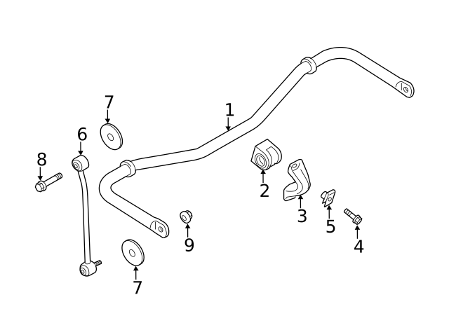 2020-2023 Ford Stabilizer Bar Bushing GK2Z-5493-B | Village Ford