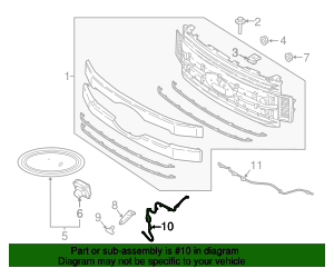 2020 Ford Washer Hose LC3Z-17A605-A | TascaParts.com