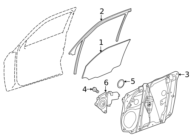253-725-40-01 - Window Channel 2016-2022 Mercedes-Benz ...