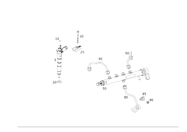 2016-2021 Mercedes-Benz Fuel Distributor 654-070-00-95 | Mercedes-Benz ...