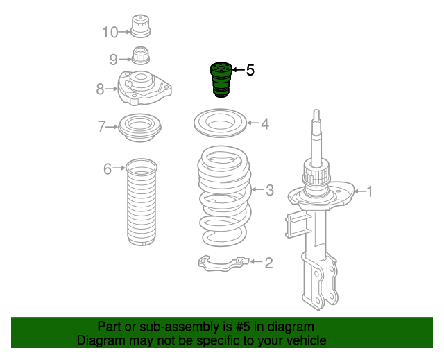 246-321-03-06 - Strut Bumper 2014-2020 Mercedes-Benz | Mercedes-Benz ...