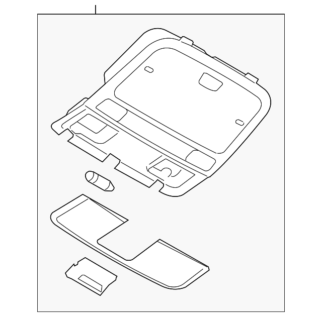 2006 Subaru Outback Overhead Console [92151 ] 92151AG05AOR | Subaru ...