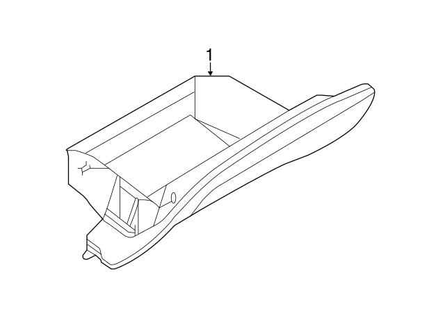 68510-5HU0A - Glove Box Door 2019-2020 Nissan Rogue | Nissan Parts ...