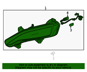 2019-2025 Chevrolet Malibu Passenger Side Daytime Running Lamp 84843550 ...