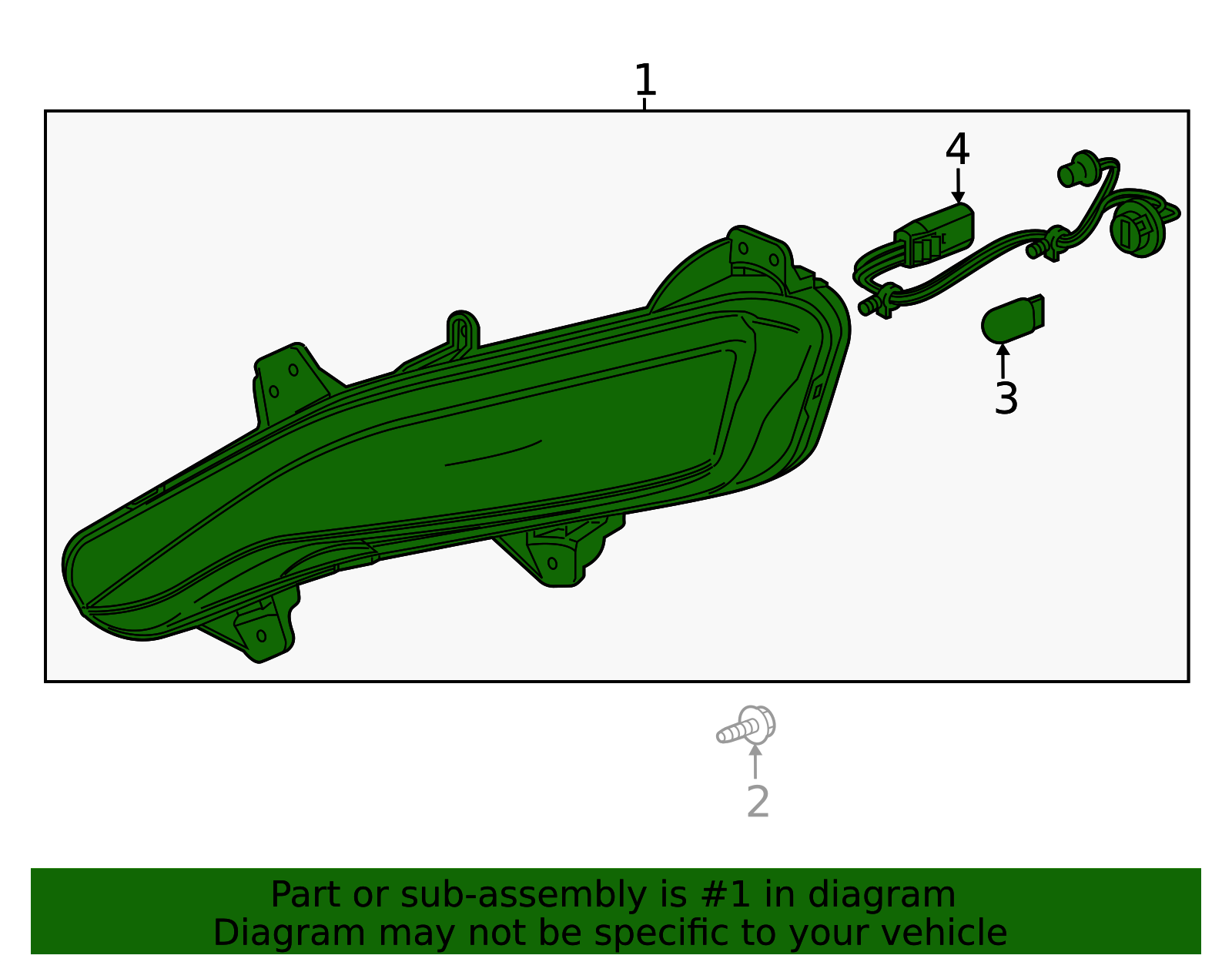 2019-2025 Chevrolet Malibu Front Passenger Side Turn Signal Lamp ...
