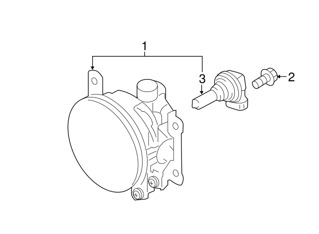 8321A545 - Fog Lamp Assembly 2014-2020 Mitsubishi | Mitsubishi Direct Parts