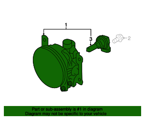 8321A545 - Fog Lamp Assembly 2014-2020 Mitsubishi | Mitsubishi Direct Parts