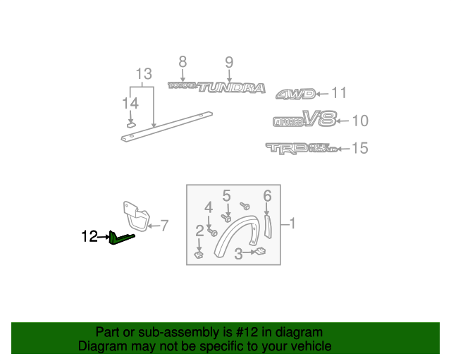 75631-0C030 - Truck Bed Molding - 2004-2006 Toyota Tundra | nashuatoyota