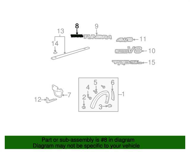 75474-0C010 - Nameplate 2003-2006 Toyota Tundra | Longo Toyota Parts