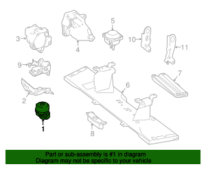 Front Mount - Part #166-240-04-00 | Mercedes Parts Center