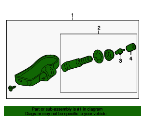 13540601 - Tire Pressure Monitoring System (TPMS) Sensor Kit with ...