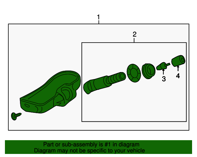 13540602 - Tire Pressure Monitoring System (TPMS) Sensor Kit with ...
