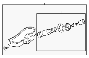 2016 GM Tire Pressure Monitoring System (TPMS) Sensor Kit with Sensor ...