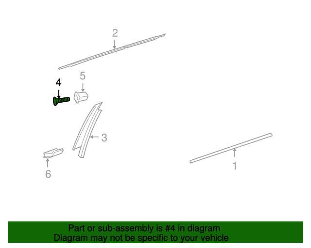 000000-004778 - Door Applique Screw 2003-2019 Mercedes-Benz | Mercedes ...