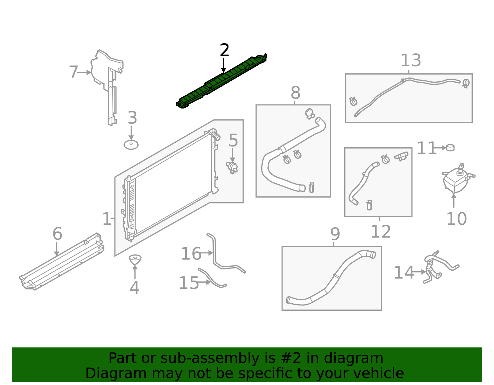 2021 Nissan Rogue Radiator Upper Bracket 21542-6RA0C | Sullivan ...