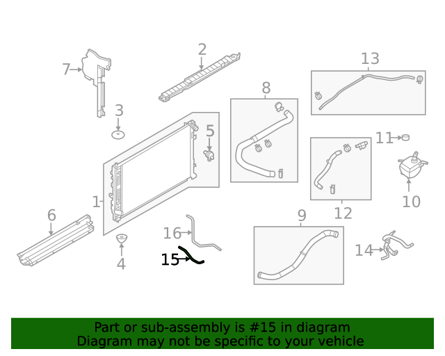 2021 Nissan Rogue Oil Cooler Line 21632-6RR1A | Nissan Parts Store