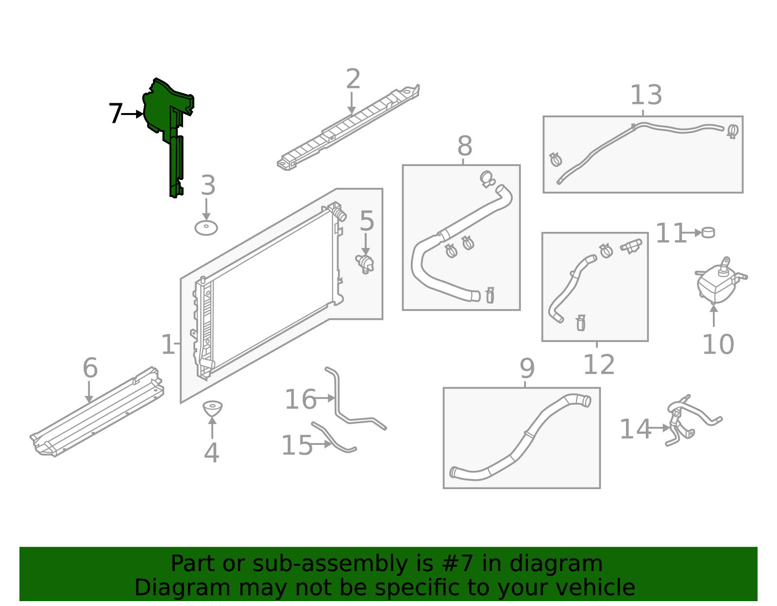 2021-2023 Nissan Rogue Side Air Baffle 21558-6RA0C | Nissan Parts Central