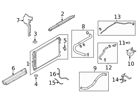 Radiator & Components for 2021 Nissan Rogue | Nissan Parts Plus