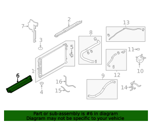 2021-2025 Nissan Rogue Lower Air Guide 21579-6RZ5C | OEM Parts Online