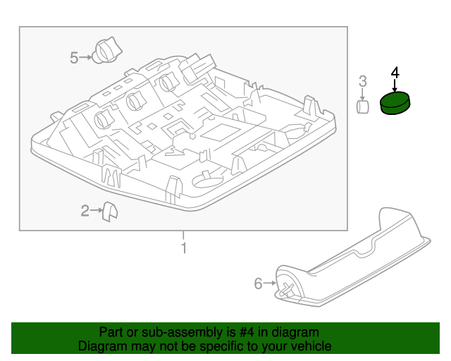 2015-2021 Land Rover Discovery Sport Overhead Console Plug LR066967 ...