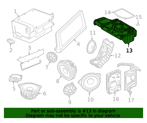 65136837070 - 2019-2020 BMW i8 Speaker Housing (65-13-6-837-070) | BMW ...