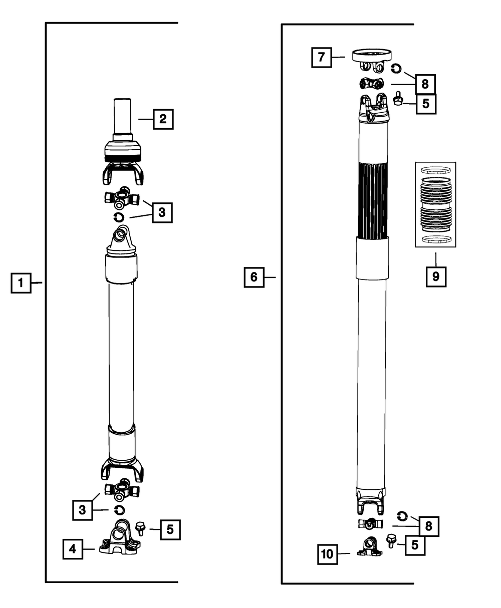2013-2024 Ram Drive Shaft 68334774AB | Mopar eStore