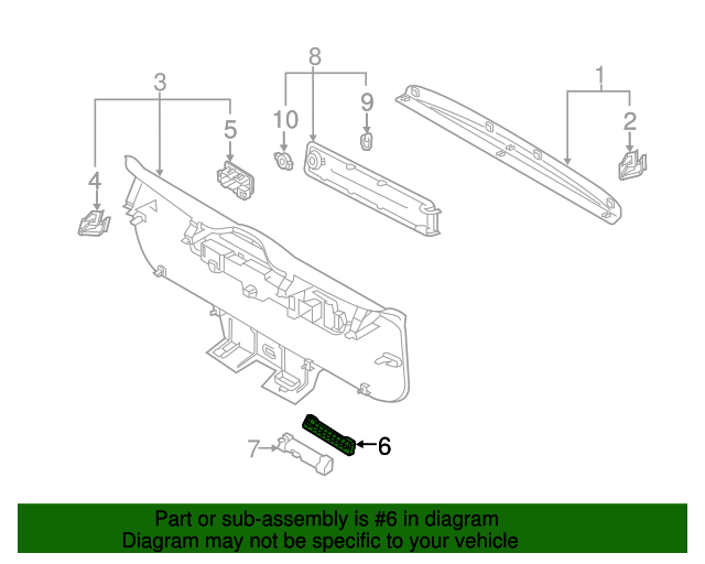 2017-2019 Volvo Lift-Gate Pull Handle Cap 31675317 | TascaParts.com