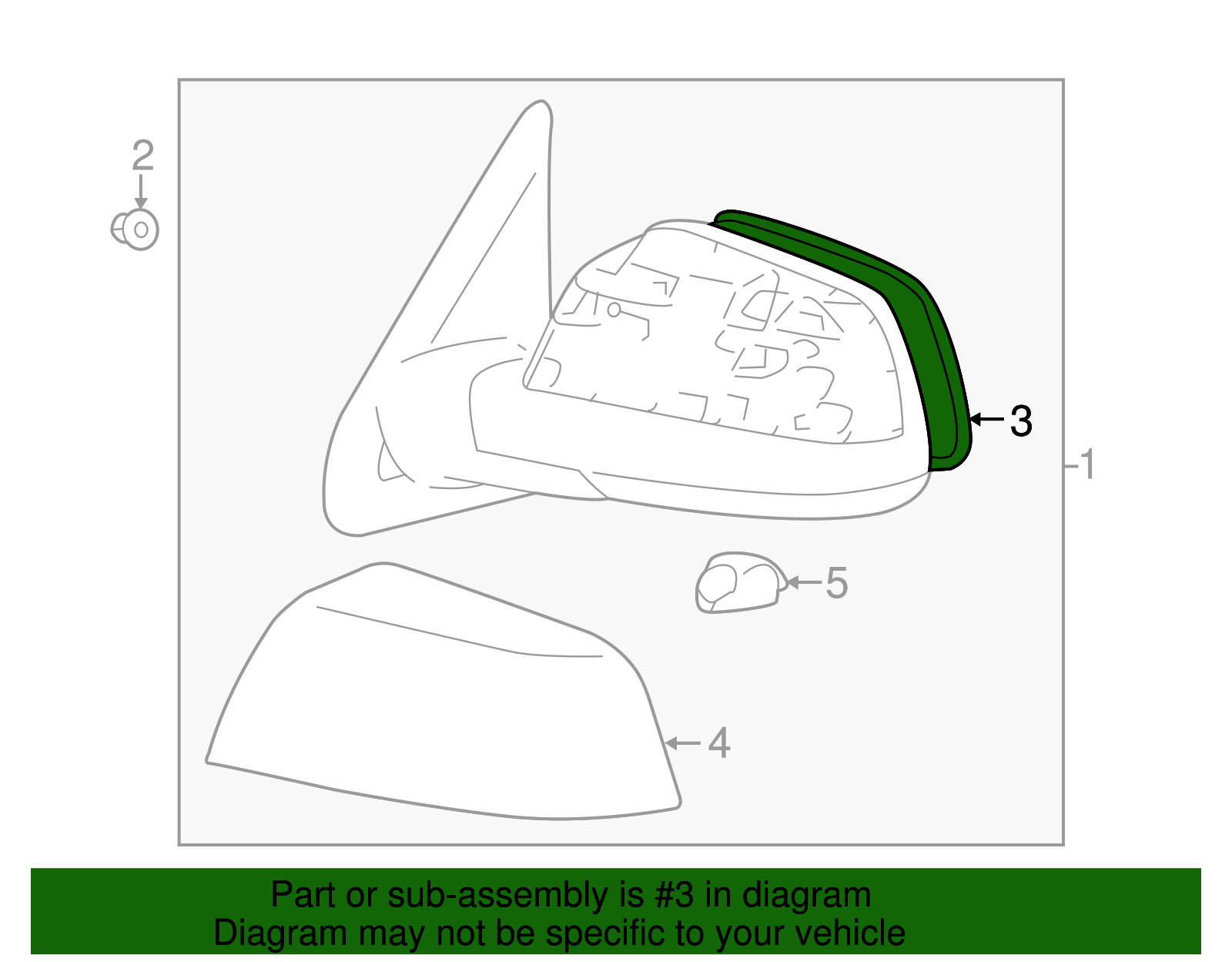 2014-2022 Toyota Mirror Glass 87906-0C100 | OEM Parts Online