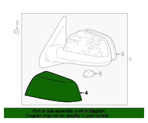 87945-0C030 - Door Mirror Cover 2007-2022 Toyota | AutoNation Parts