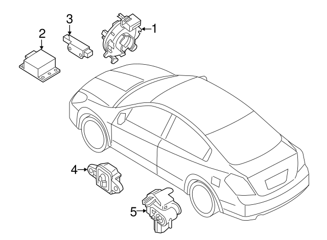 2019-2023 Nissan Ft Impact Sensor 98581-5NA6A | OEM Parts Online