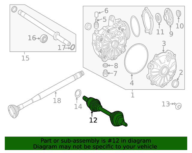 213-330-48-05 - Axle Assembly 2017-2023 Mercedes-Benz | Mercedes-Benz ...