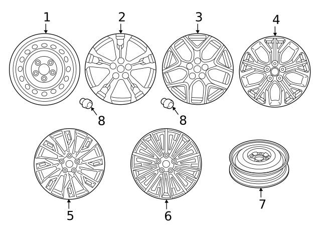 4250F623 - Wheel, Alloy 2019-2020 Mitsubishi Outlander | Mitsubishi ...