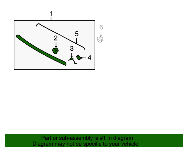 Genuine Molding for 2006-2010 Hyundai Sonata | Part# 86355-3K000 ...