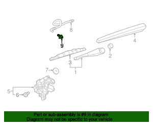 2018-2022 Buick Enclave Rear Window Washer Nozzle 23204695 ...