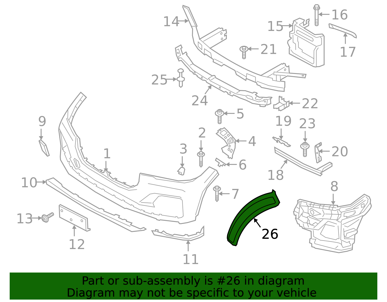 63-14-7-437-084 - Reflector - 2019-2025 BMW X7 | BMW Parts Exchange