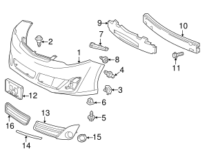 52119-06975 - Cover Front Bumper Le - 2012-2014 Toyota Camry | OEM ...