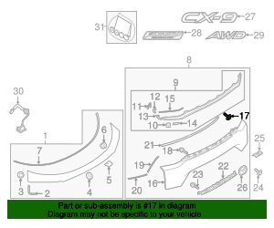 2016-2023 Mazda Lower Panel Bolt D10E-50-7M5 | MazdaGear.com