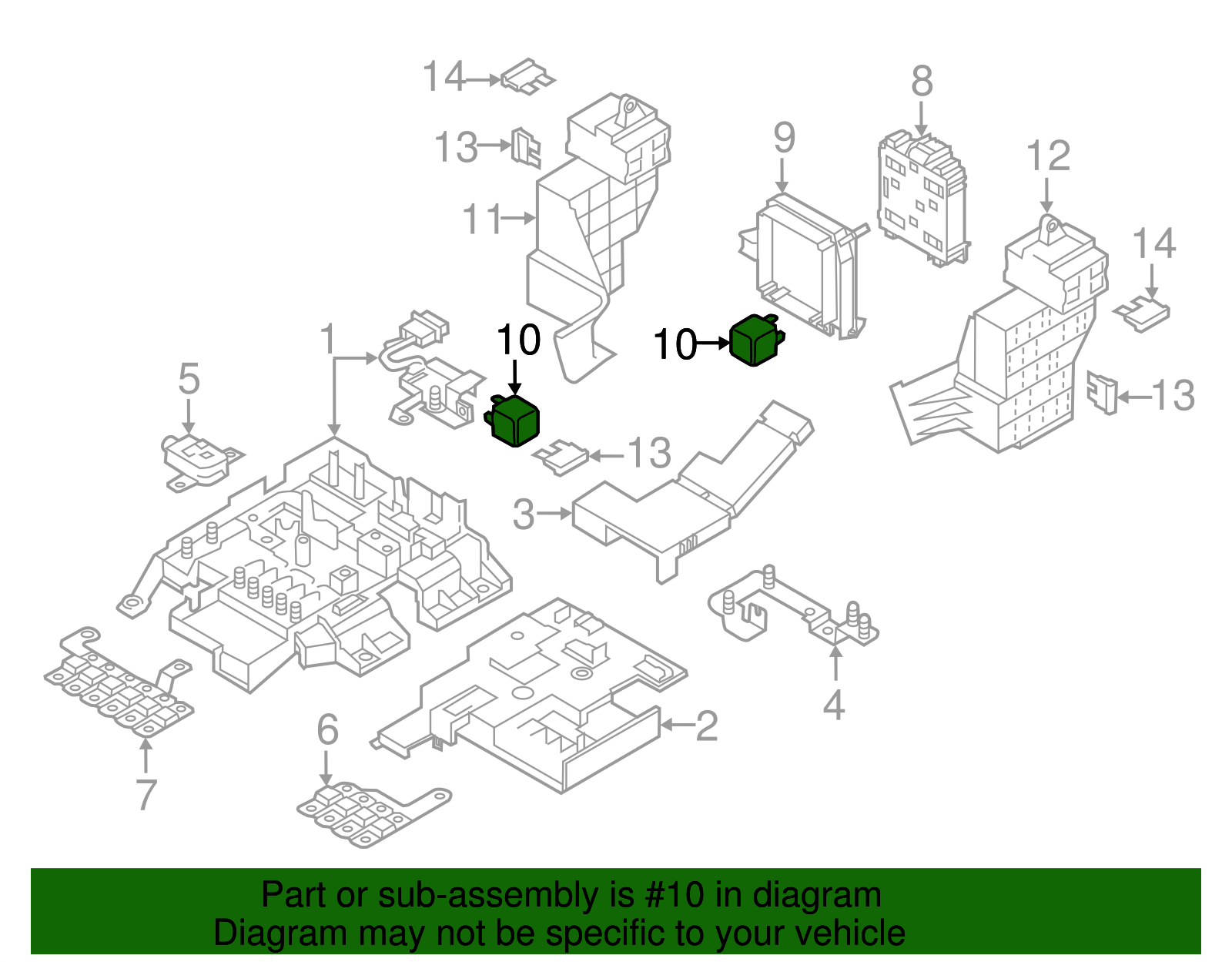 2011-2017 Volkswagen Touareg 2011-2017 Volkswagen Touareg - Relay 2D0 ...