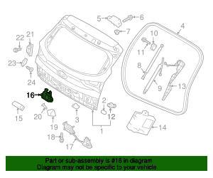 81230-D3000 - Lift-Gate Latch 2016-2021 Hyundai Tucson | Group 1 Auto Parts