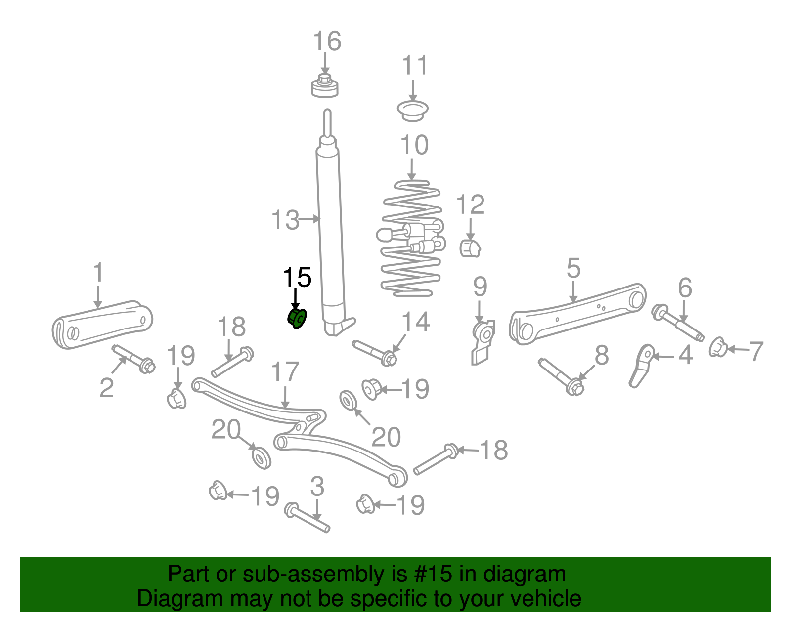 2003-2025 Ford Stabilizer Link Nut W520214-S440 | OEM Parts Online