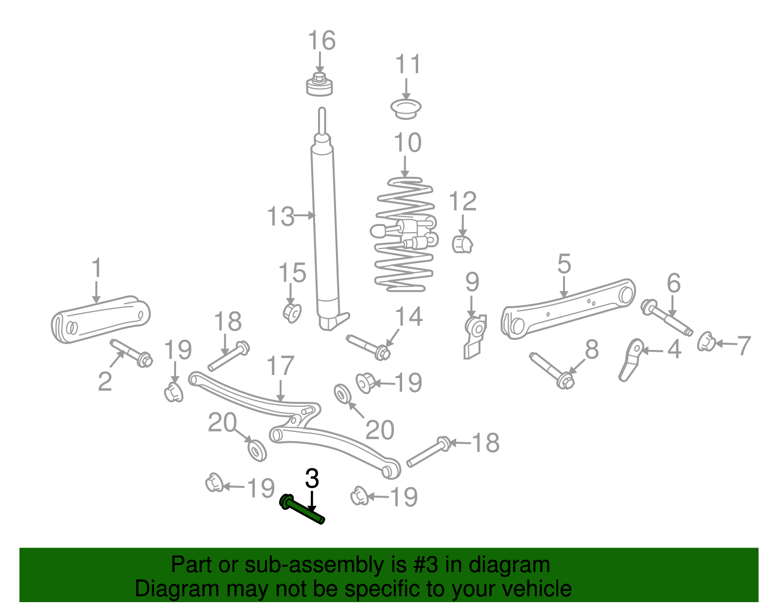 W506545-S439 - 2003-2023 Ford - Upper Control Arm Mount Bolt | Sunrise ...