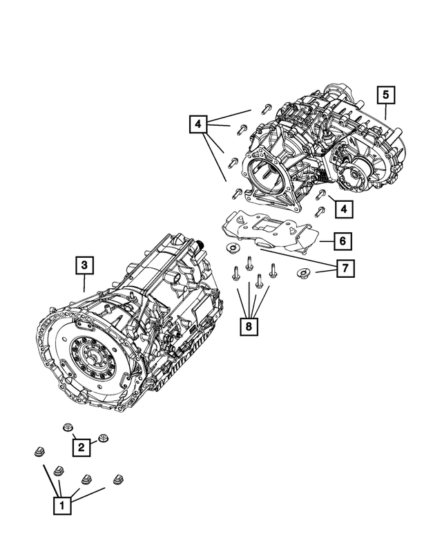 MOPAR TRANSMISSION MOUNT INSULATOR - 68284631AC - 68284631AC | Mopar ...