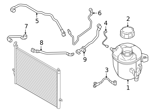 17128678507 - 2020-2022 BMW Lower Hose (17-12-8-678-507) | BMW of South ...