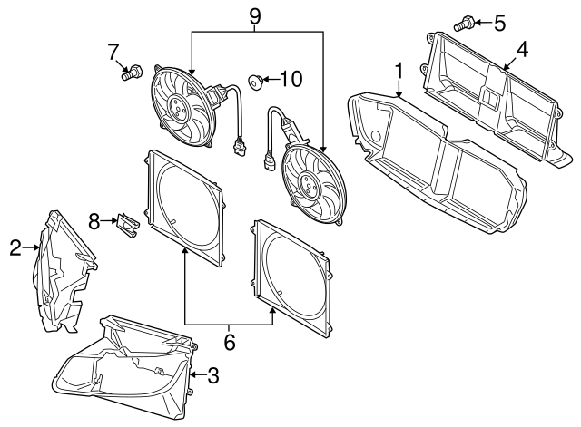420-121-333-A - Radiator Support Air Duct 2014-2015 Audi R8 ...